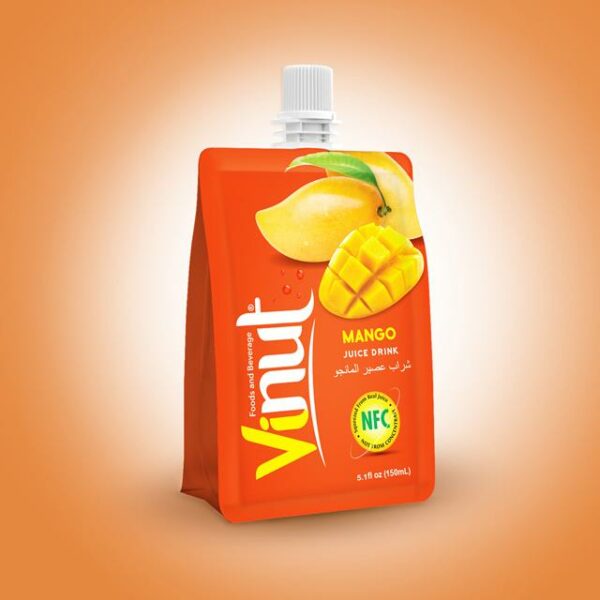 150ml VINUT 100% Pouches Mango Juice Drink