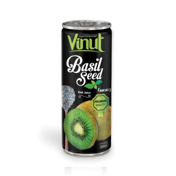 250ml VINUT Premium Quality Basil seed drink with with kiwi Juice ...
