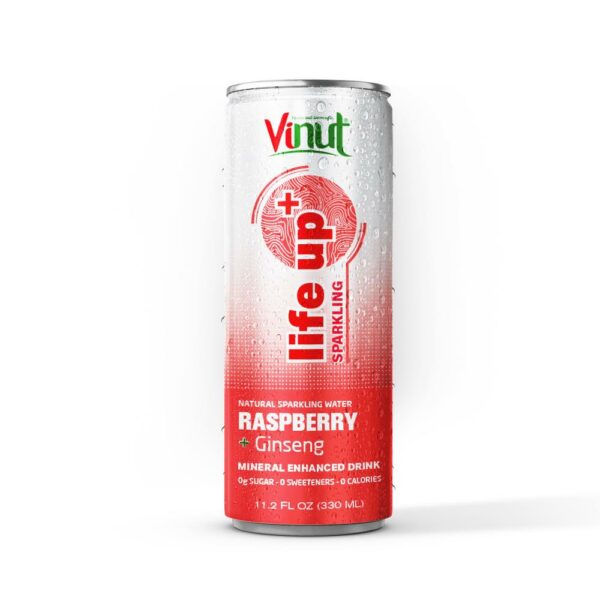 330ml VINUT Raspberry & Ginseng Sparkling Water