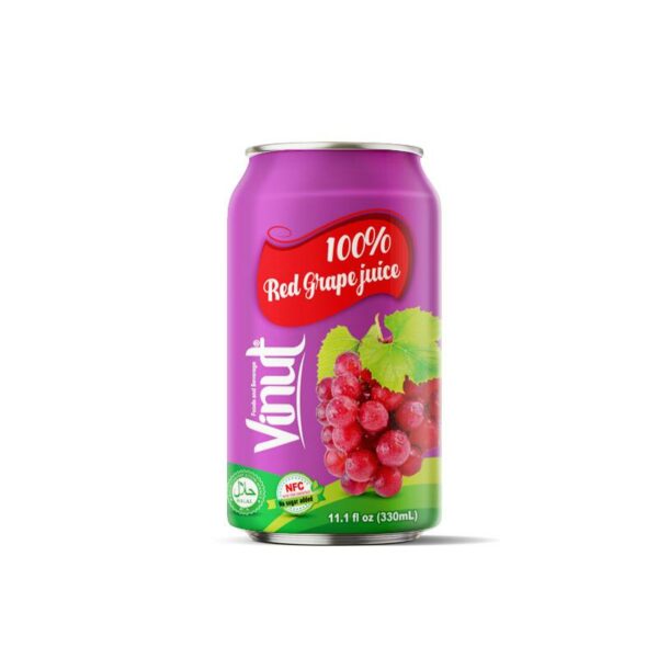 Refreshing Vinut Red Grape Juice - 100% Sparkling Drink