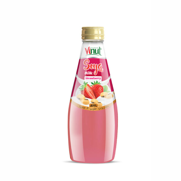 Discover Refreshing 290ml Vinut Soya Milk Drink with Strawberry Juice